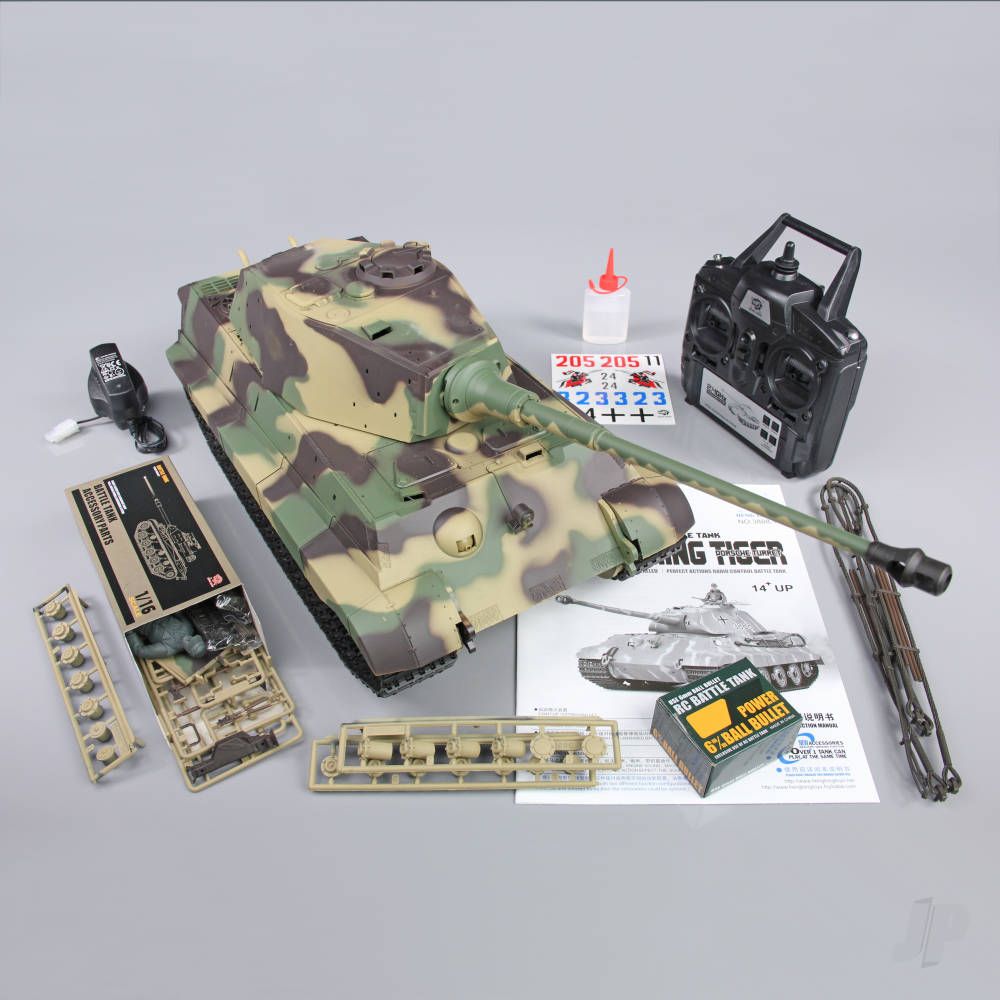 Heng Long 1/16 Scale King Tiger Henschel with Infrared Battle System ...