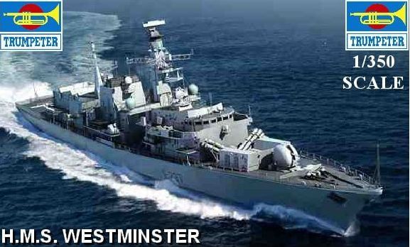 Trumpeter HMS Westminster F237 Type 23 Frigate 1:350 Scale Plastic ...