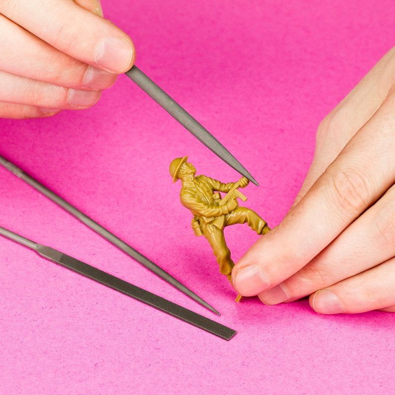 Hobbies 3 Piece Precision Needle File Set & Universal Needle File ...