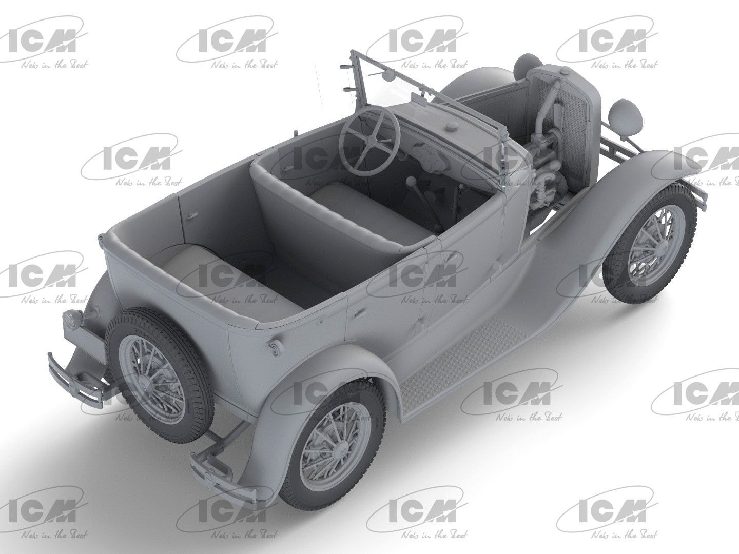 ICM 1/24 Scale Ford Model A Gangster Car Model Kit | Hobbies