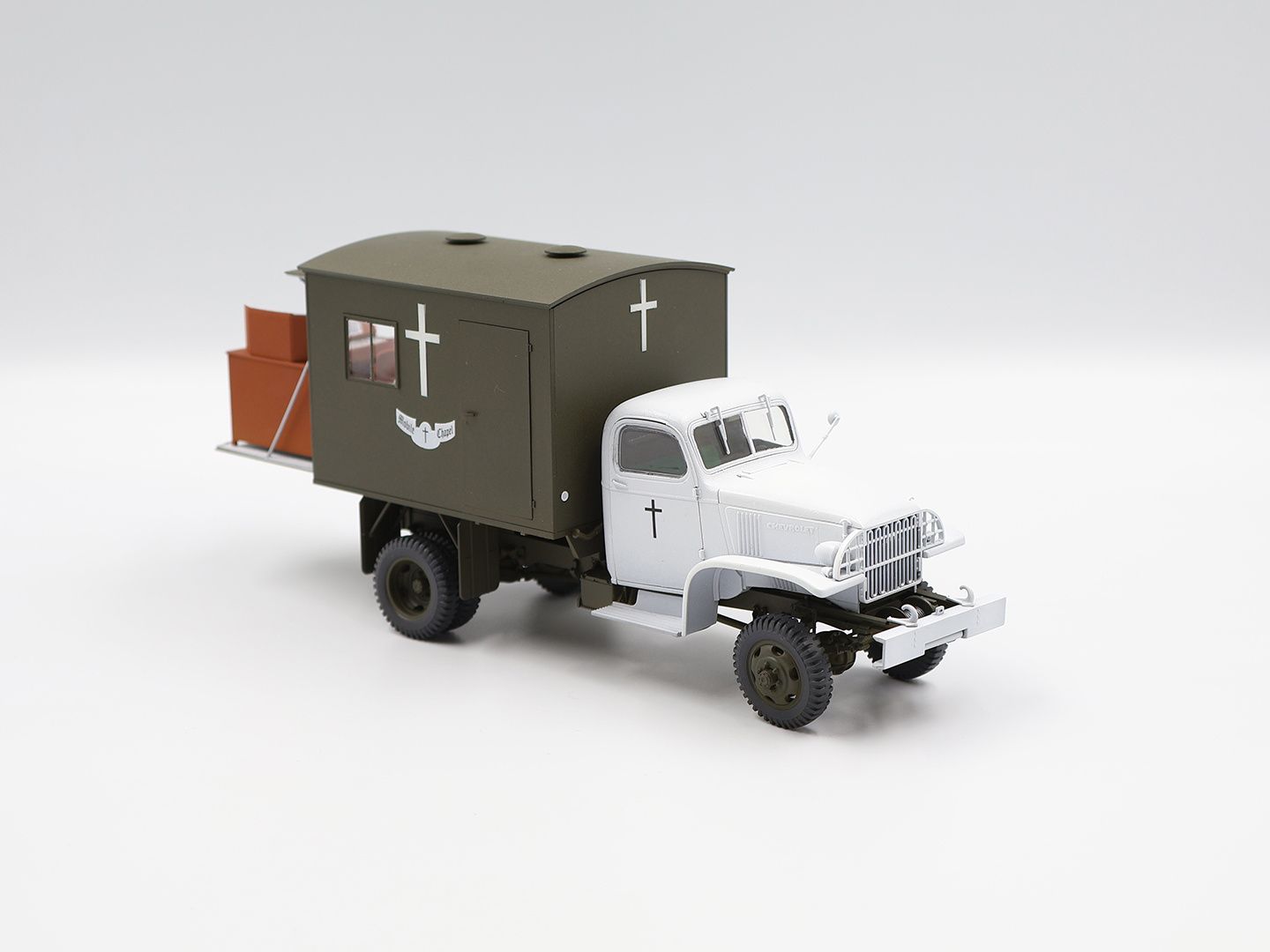 ICM 1/35 Scale WWII British Army Mobile Chapel with Accessories Model ...