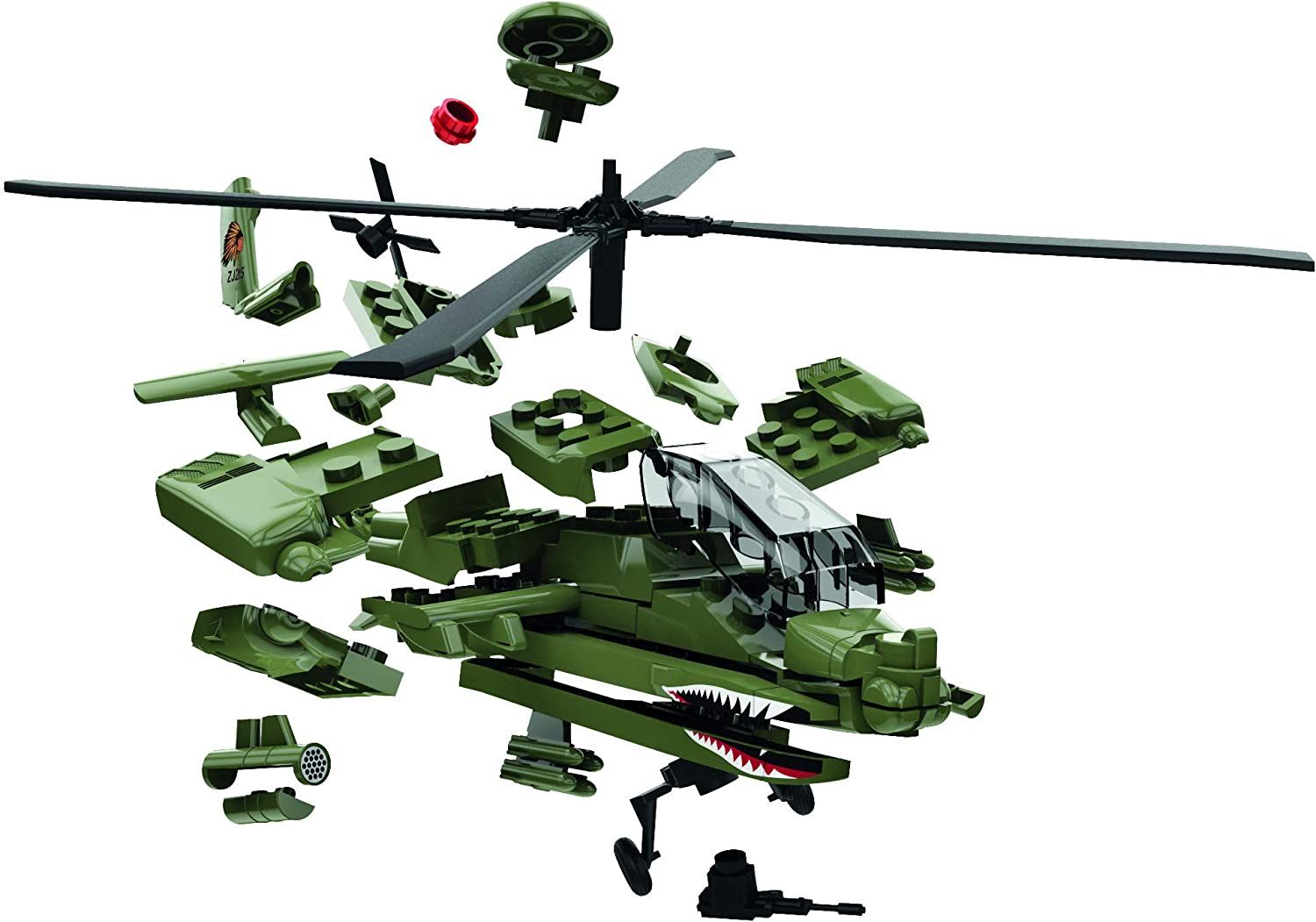 Airfix QUICK BUILD Apache Helicopter | Hobbies