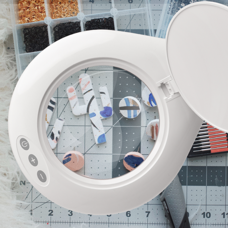 Lightcraft LED Magnifier Lamp with Floor Stand | Hobbies