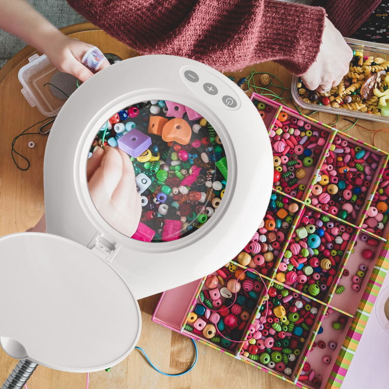 Lightcraft LED Magnifier Lamp with Floor Stand | Hobbies