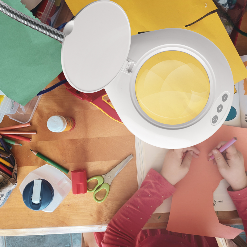 Lightcraft LED Magnifier Lamp with Floor Stand | Hobbies