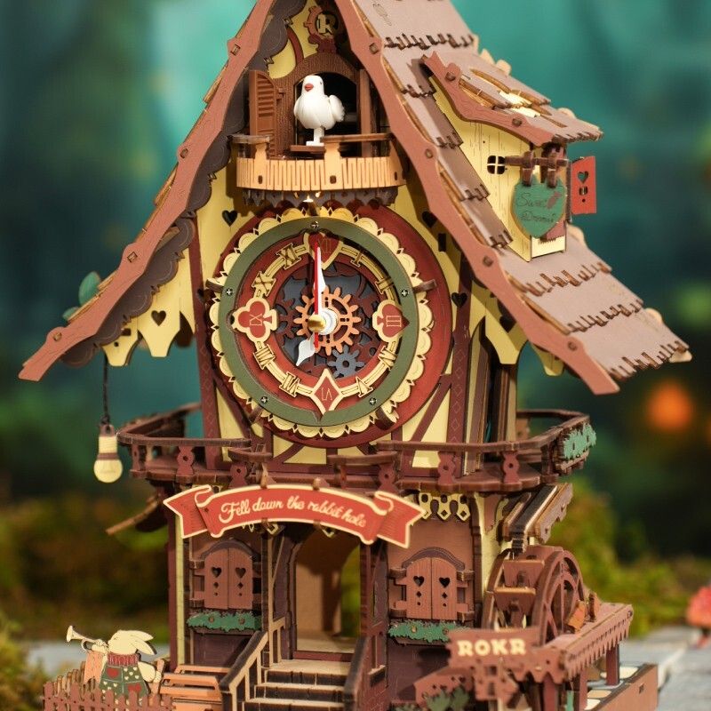 ROKR Cuckoo Clock Wooden Model Kit | Hobbies