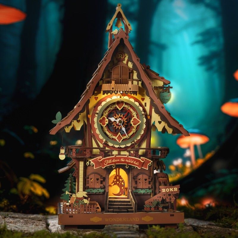 ROKR Cuckoo Clock Wooden Model Kit | Hobbies