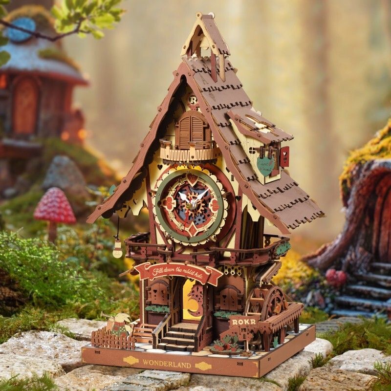ROKR Cuckoo Clock Wooden Model Kit | Hobbies