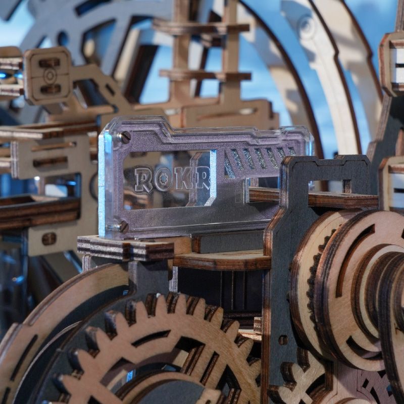 ROKR Marble Space Port Marble Run Wooden Model Kit | Hobbies