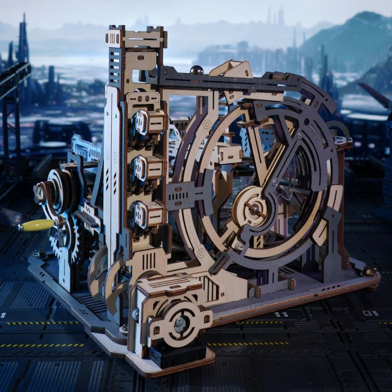 ROKR Marble Space Port Marble Run Wooden Model Kit | Hobbies