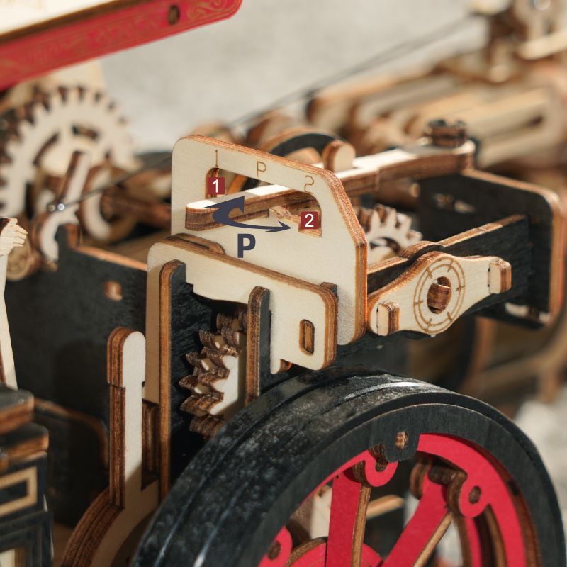 ROKR Steam Engine Wooden Model Kit | Hobbies