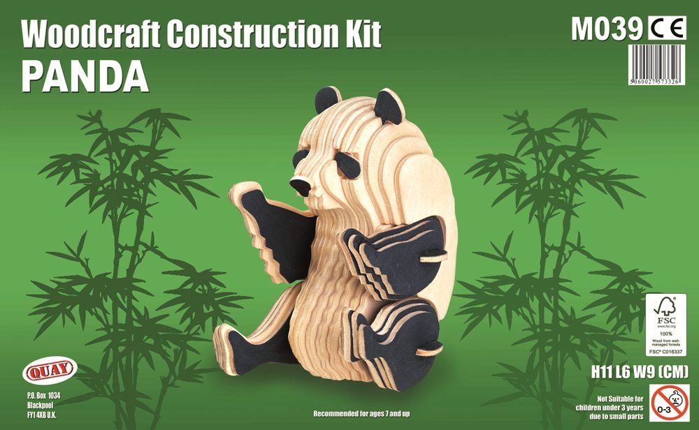 Quay Panda Wooden Model Kit | Hobbies
