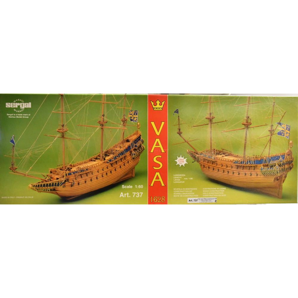Vasa Model Ship Kit by Sergal Mantua | Vasa Man of War 737 | Wooden ...