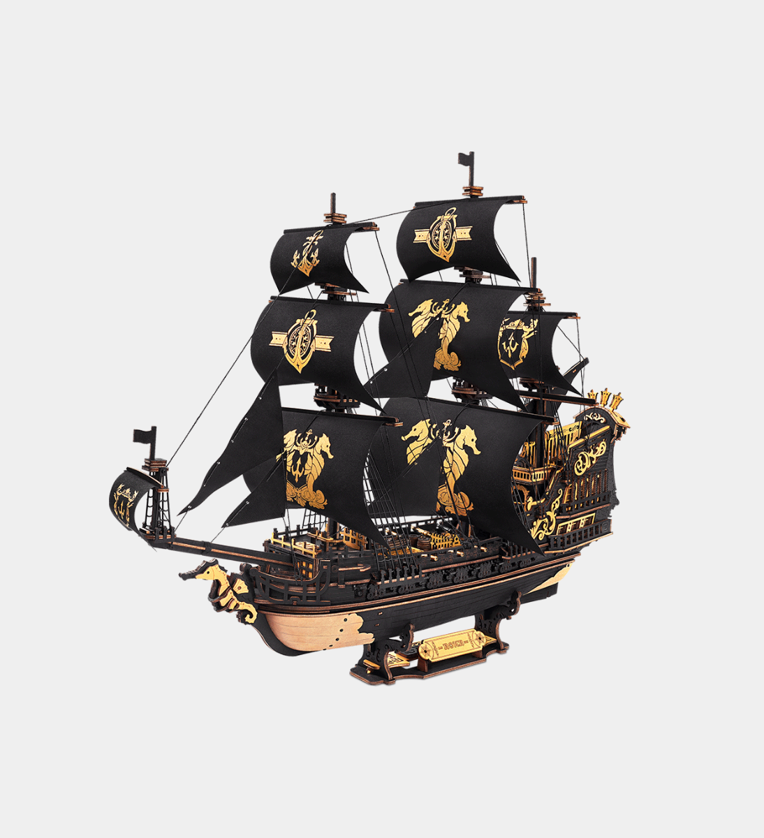 ROKR The Seahorse Barque Wooden Model Kit | Hobbies