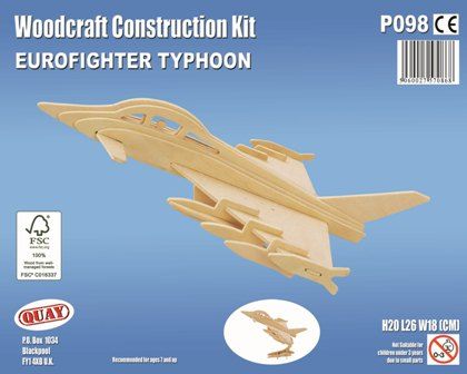 Quay Eurofighter Typhoon Wooden Model Kit | Hobbies