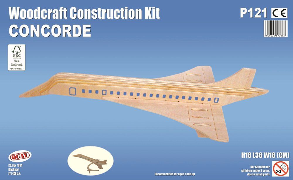 Quay Concorde Wooden Model Kit | Hobbies