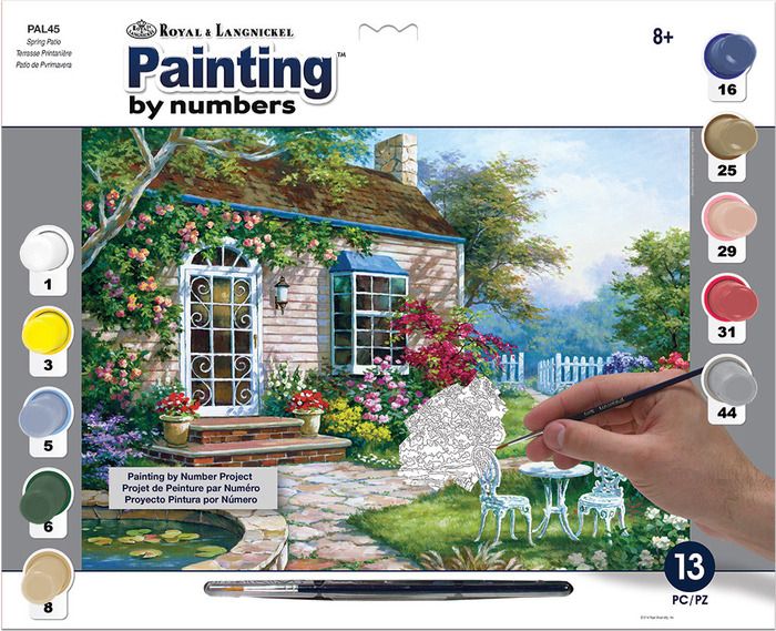 Painting By Numbers Spring Patio | Hobbies