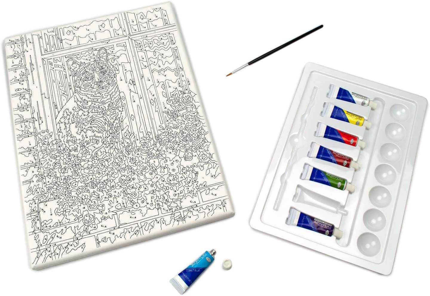 Canvas Cat Painting Kit | Hobbies