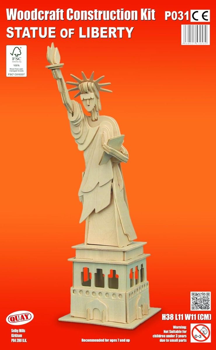 Quay Statue Of Liberty Wooden Model Kit | Hobbies