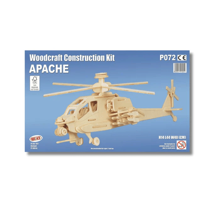 Quay Apache Wooden Model Kit | Hobbies