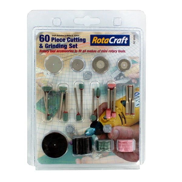 Rotacraft 60 Piece Cutting and Grinding Set | Hobbies