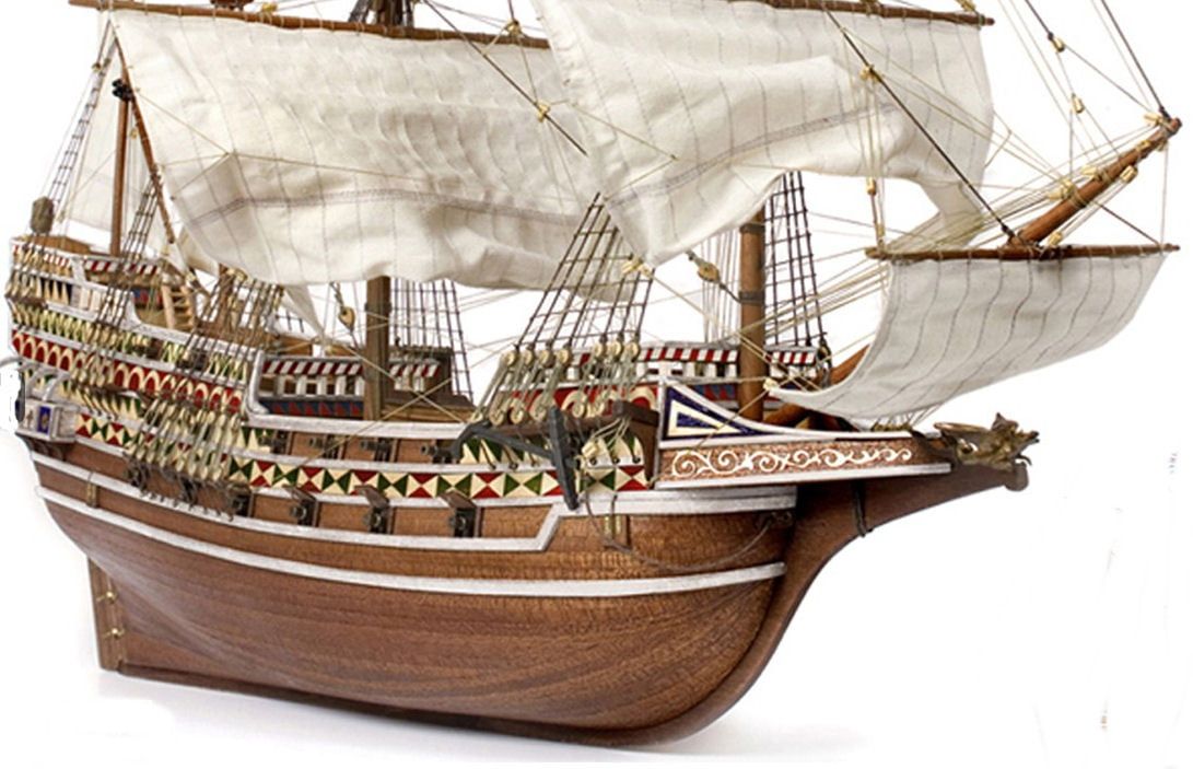 Occre HMS Revenge Galleon Wooden Model Ship 1:85 Scale Boat | Hobbies