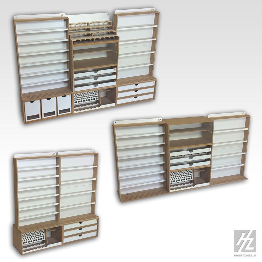 Hobbyzone Modular Paint Hanger with 7 Shelves | Hobbies