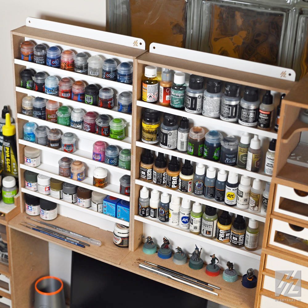Hobbyzone Modular Paint Hanger with 7 Shelves | Hobbies