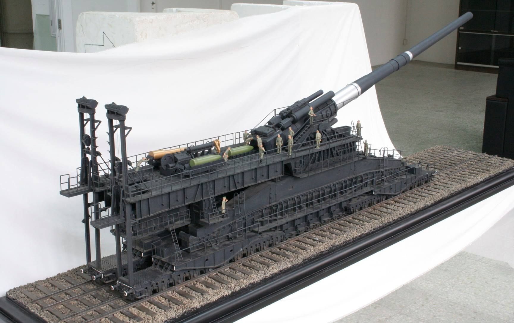 Sora Art 1/35 Scale Dora 80cm WWII German Super Heavy Railway Gun Model ...