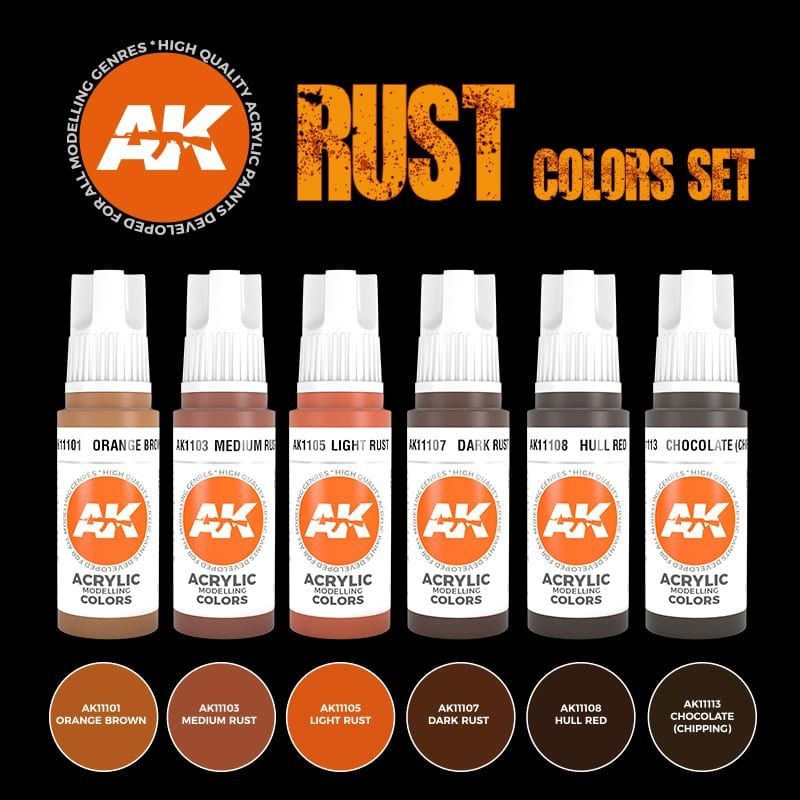 AK Interactive Rust and Abandoned Weathering Set | Hobbies