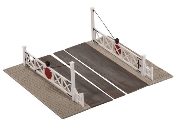 Peco Level Crossing Gates inc Pedestrian Wicket Gates OO Gauge | Hobbies