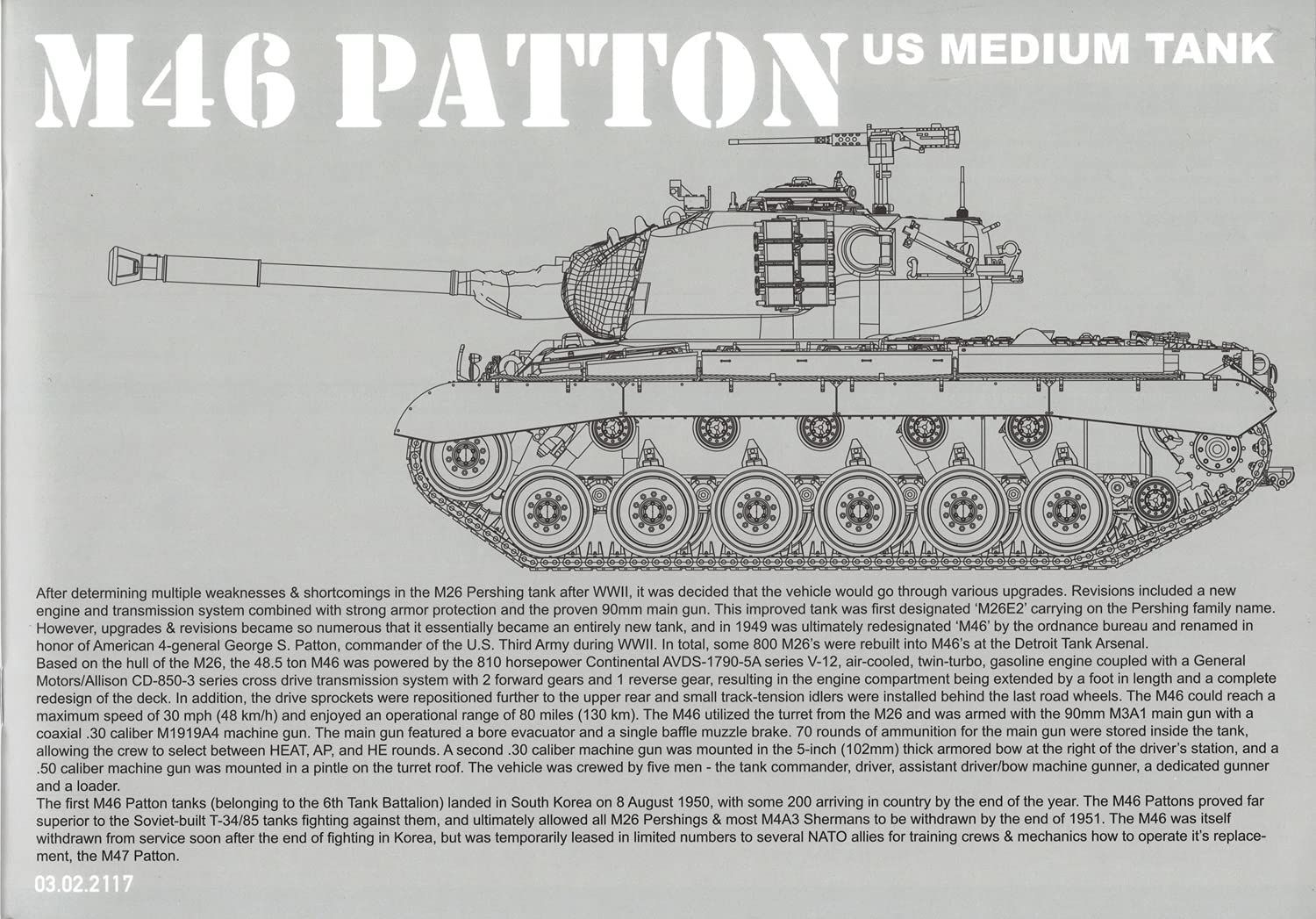 Takom 1/35 Scale M46 Patton US Medium Tank | Hobbies