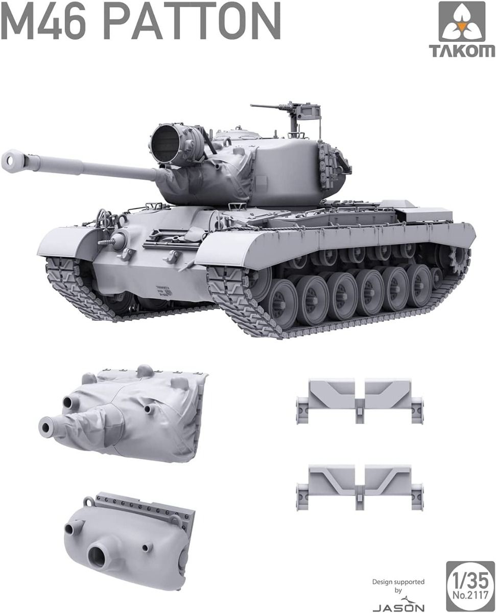 Takom 1/35 Scale M46 Patton US Medium Tank | Hobbies