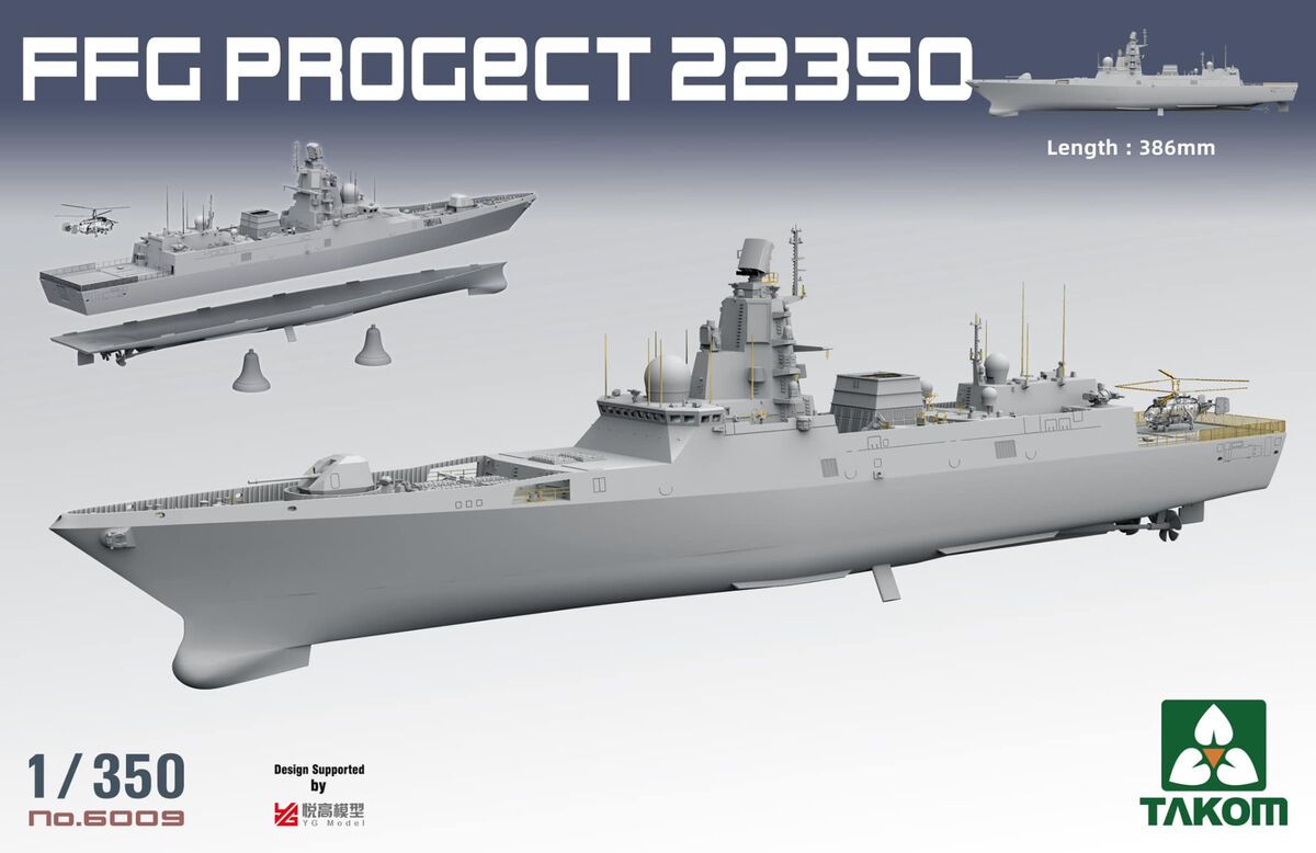 Takom 1/350 Scale Russian Navy Frigate Admiral Gorshkov Project 22350 ...