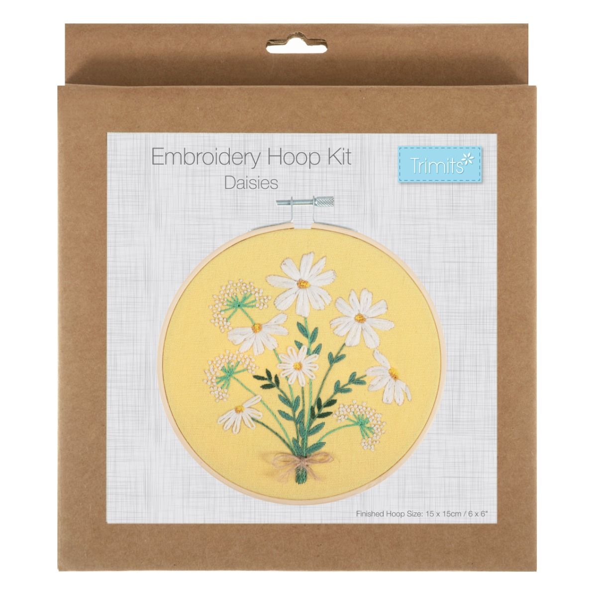 Trimits Daisies Embroidery Hoop Kit | Hobbies
