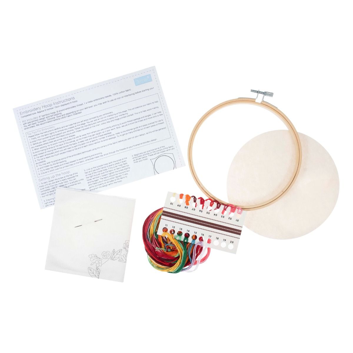 Trimits Floral Photo Frame Embroidery Hoop Kit | Hobbies