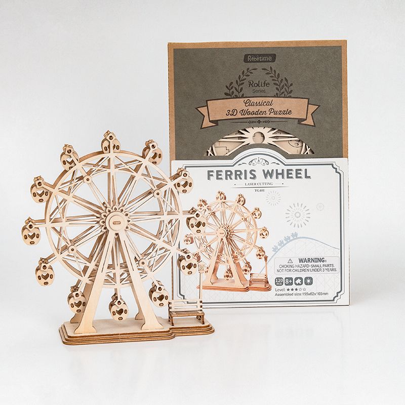 Rolife Ferris Wheel Wooden Model Kit | Hobbies
