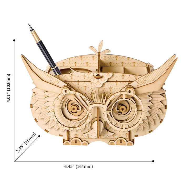 Rolife Owl Storage Box Wooden Model Kit | Hobbies