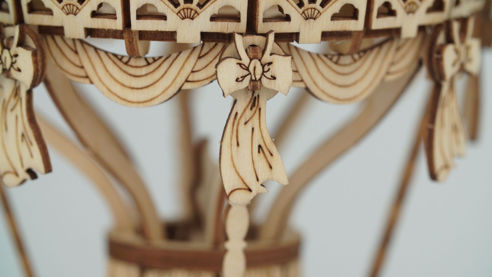 Rolife Hot Air Balloon Wooden Model Kit | Hobbies