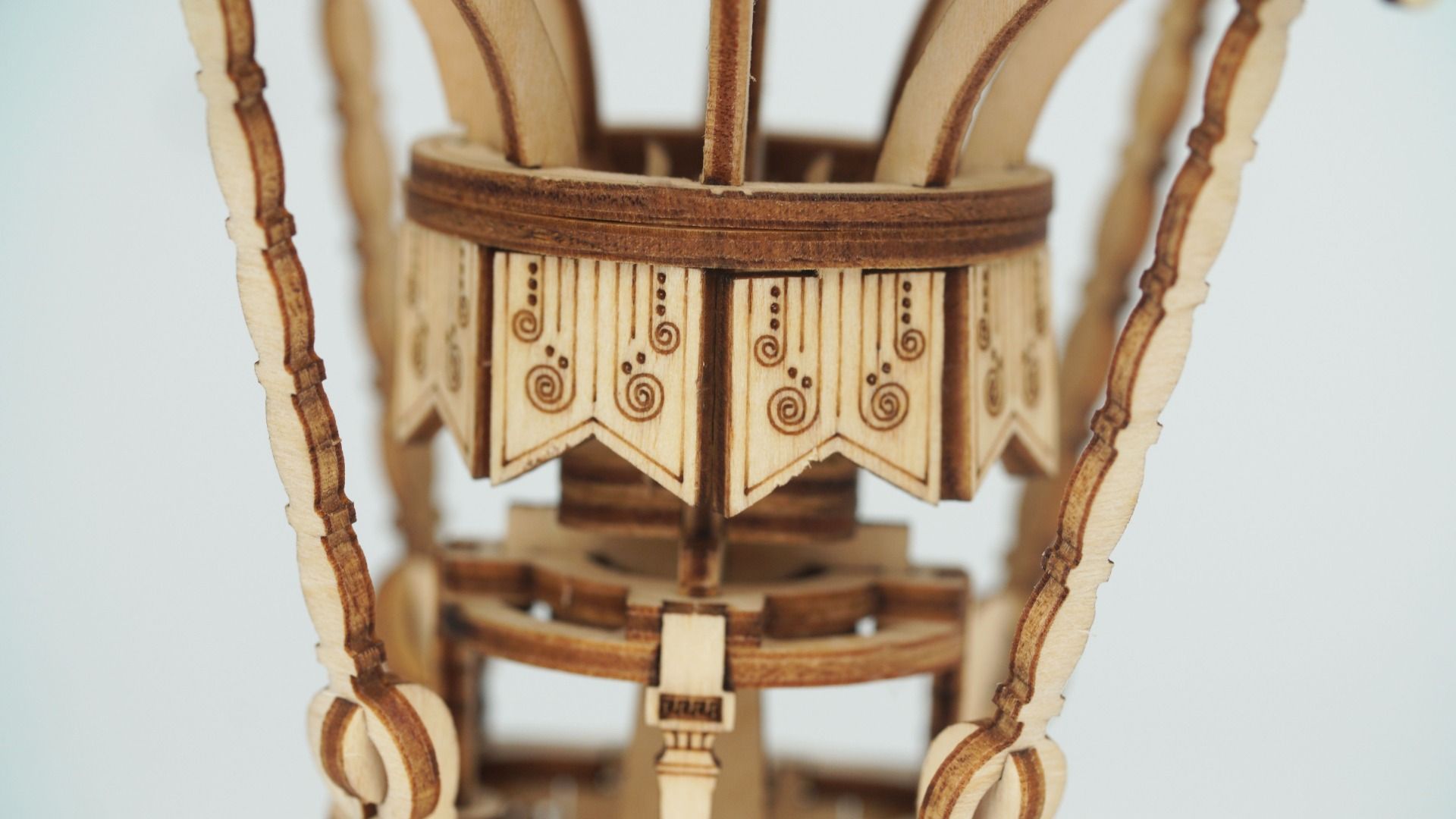 Rolife Hot Air Balloon Wooden Model Kit | Hobbies