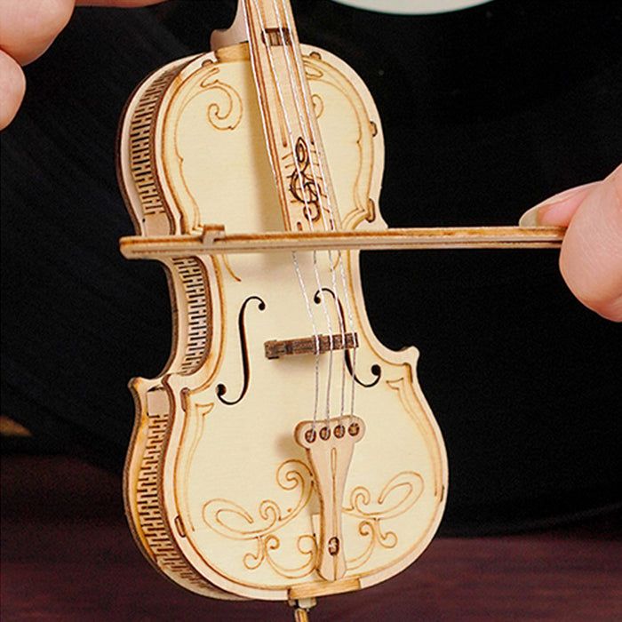 Rolife Cello Wooden Model Kit | Hobbies