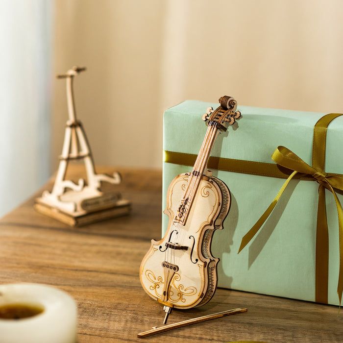Rolife Cello Wooden Model Kit | Hobbies