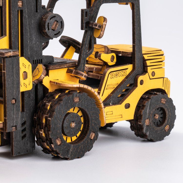 ROKR Forklift Wooden Model Kit | Hobbies