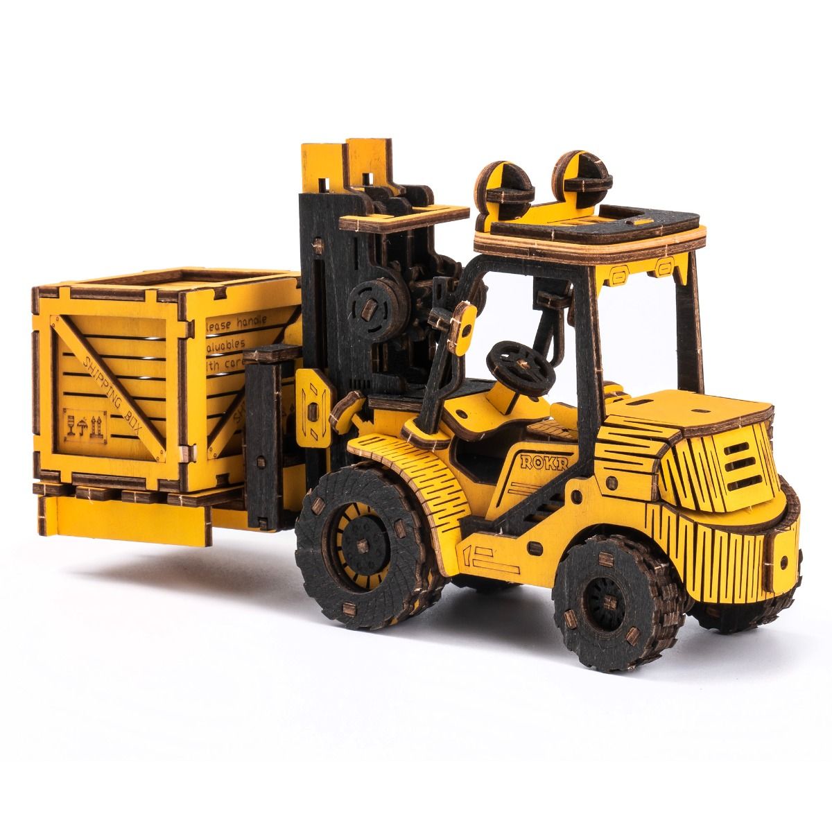 ROKR Forklift Wooden Model Kit | Hobbies