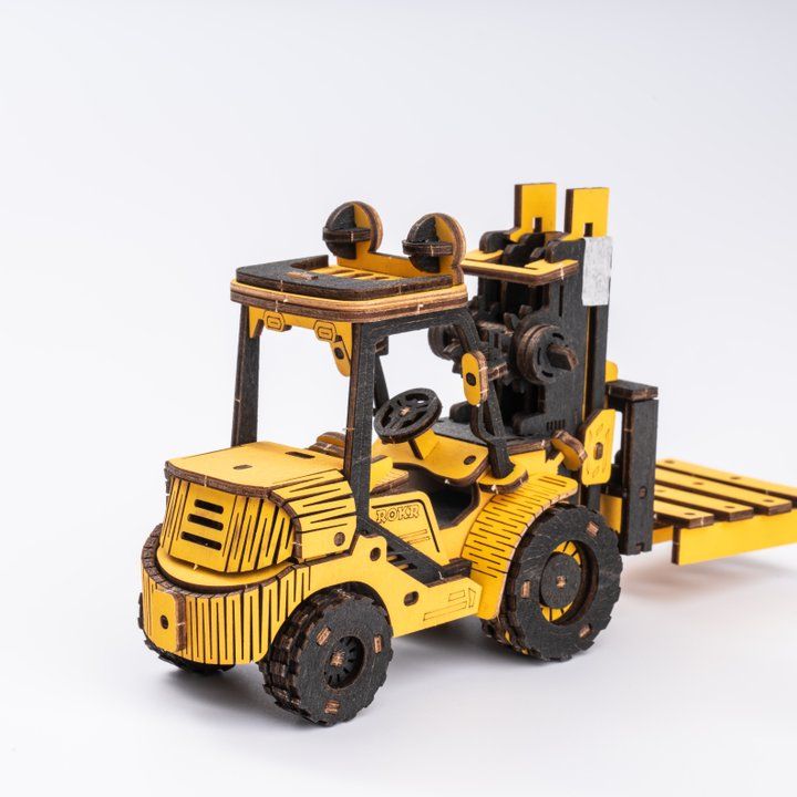 ROKR Forklift Wooden Model Kit | Hobbies