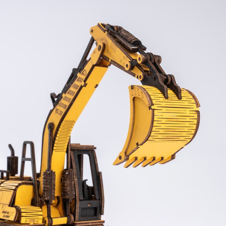 ROKR Excavator Wooden Model Kit | Hobbies