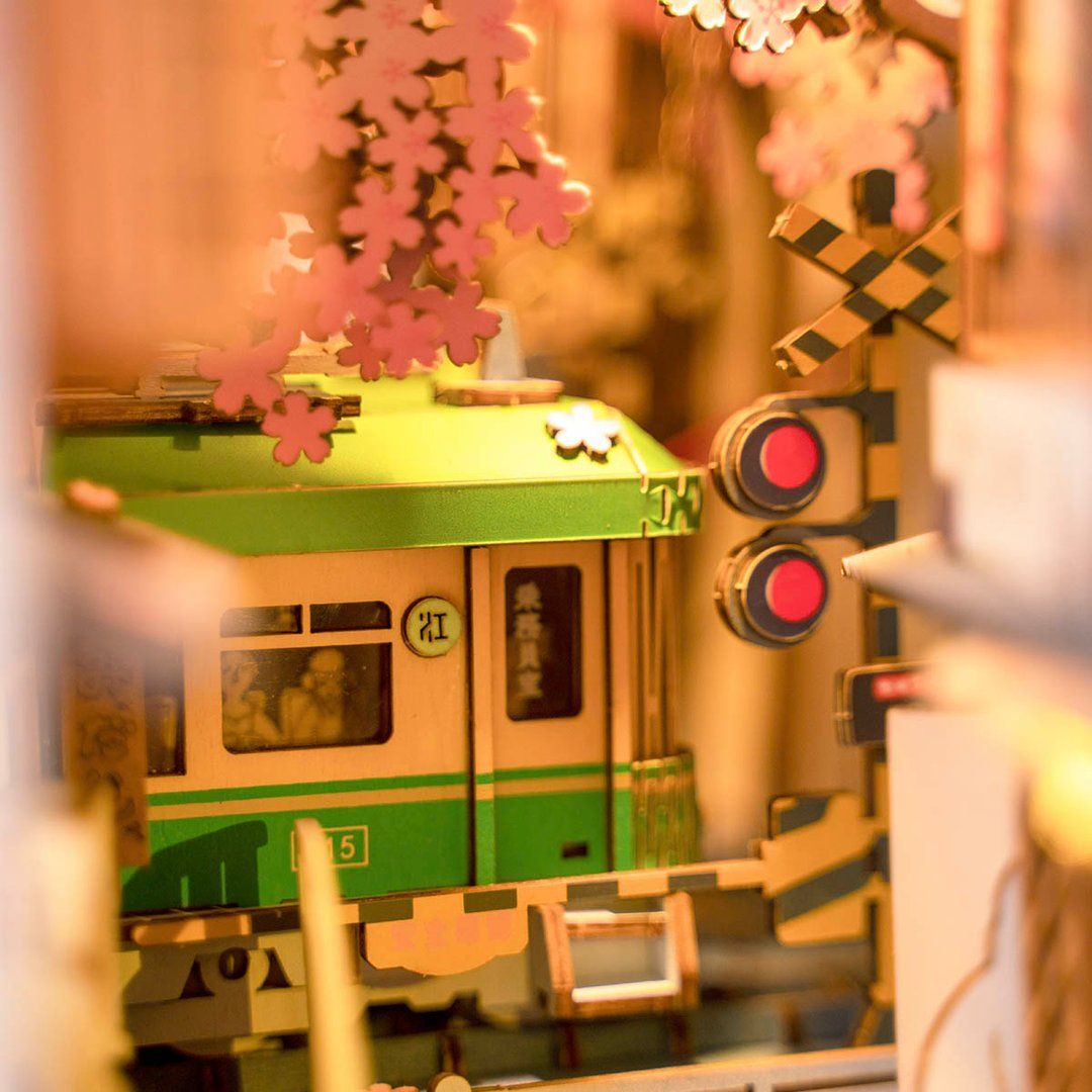Rolife Sakura Densya 3D Wooden DIY Miniature House Book Nook | Hobbies