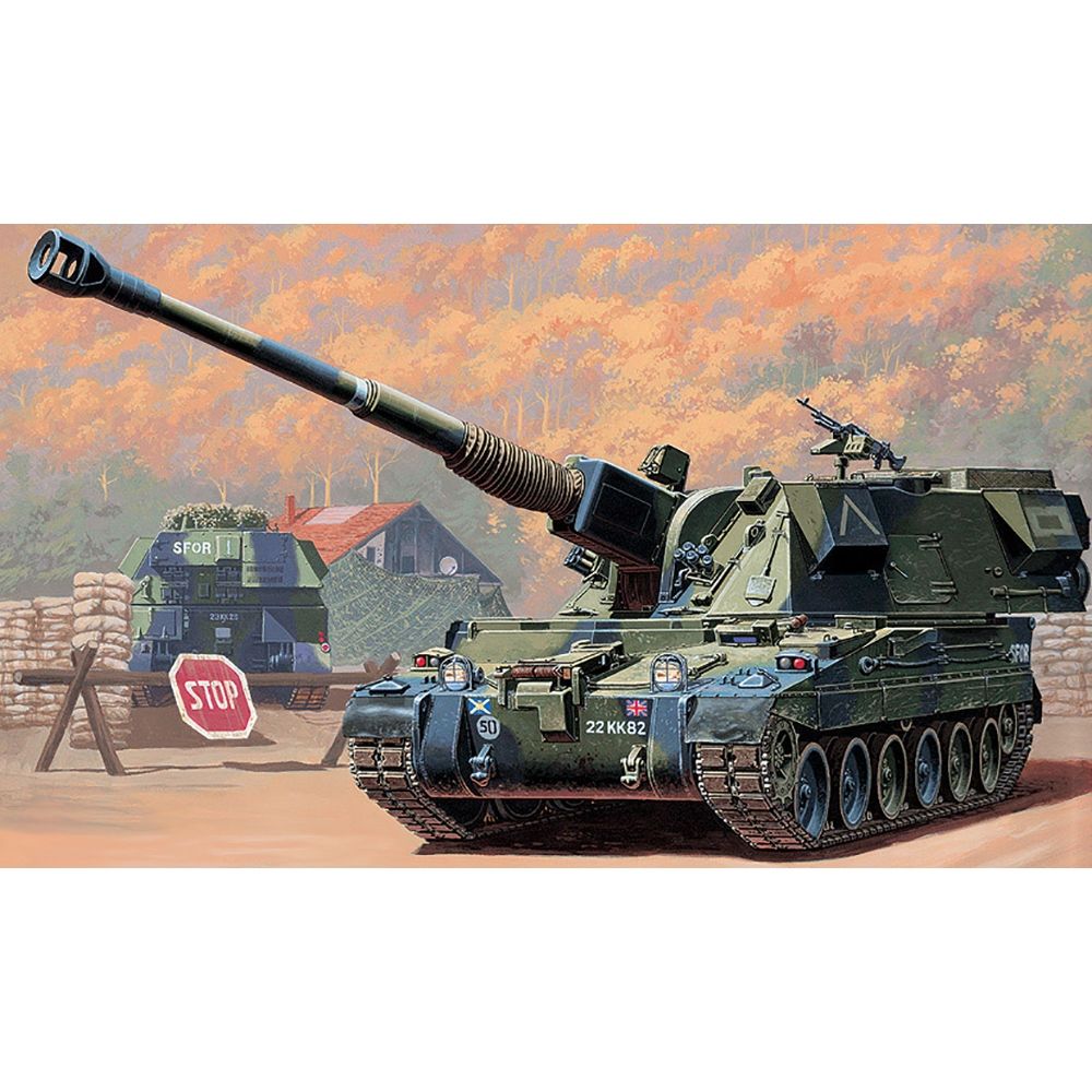 Trumpeter 1/35 Scale British Army AS-90 155mm Self-Propelled Howitzer ...
