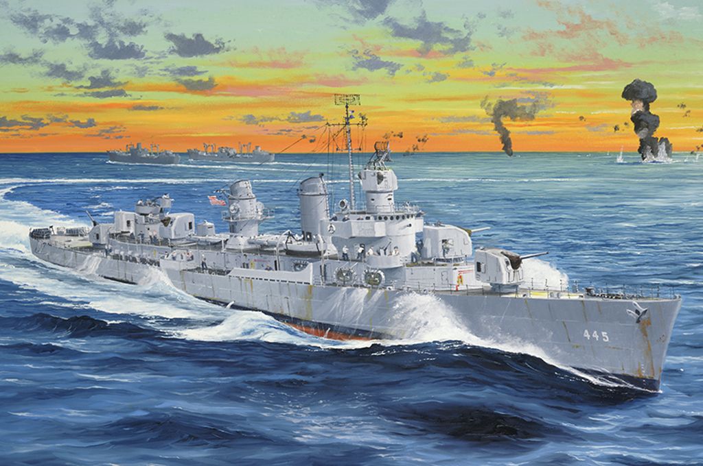 Trumpeter 1/200 Scale US Navy USS Fletcher DD-445 Destroyer Warship ...