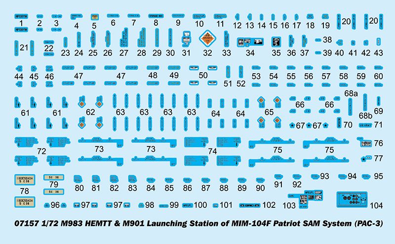 Trumpeter 1/72 Scale M983 HEMTT & M901 Launch Stn Model Kit | Hobbies